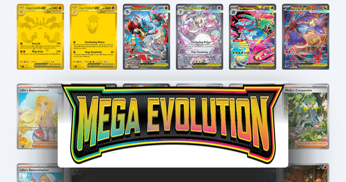 Mega Evolution Card List (Full Set) - BinderView Pokemon Cards