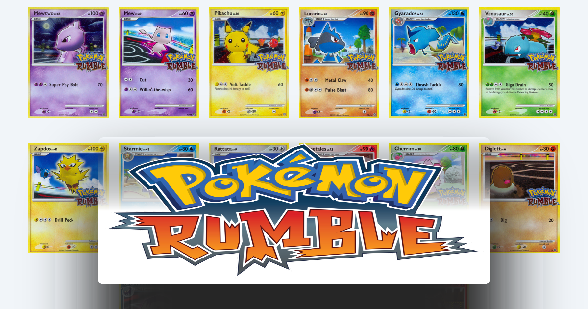 Pokémon Rumble Card List (Full Set) - BinderView Pokemon Cards