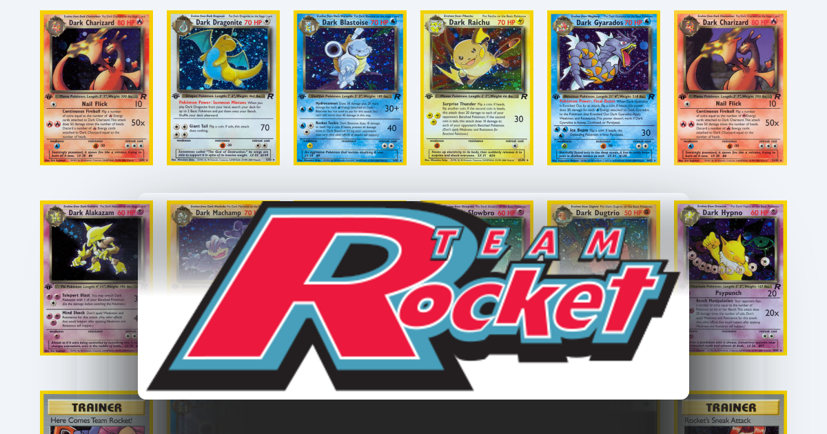 Team Rocket Card List (Full Set) - BinderView Pokemon Cards